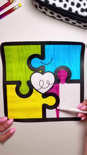 Autism Awareness Craft and Bulletin Board - Neurodiversity | TPT