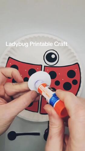 Ladybug Craft Template Ladybug Paper Plate Craft Activity | TPT