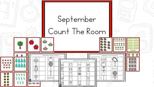 Year-Long Count the Room Activities for Kindergarten & First Grade