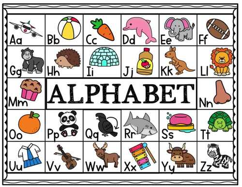French & English BEGINNING SOUNDS Alphabet Centre - Literacy (Maternelle)