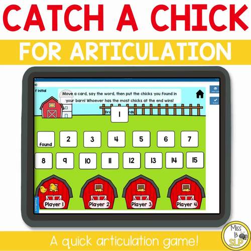 Speedy Speech Quick Articulation Game - Farm - Digital Boom Cards by ...