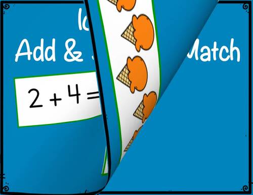 Ice Cream Addition & Subtraction 0-10 Number Sentence Match | TPT