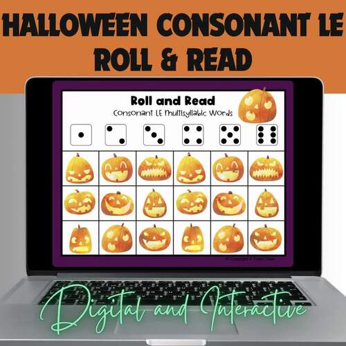 Halloween Multisyllabic Consonant LE Words Sentences Roll & Read ...