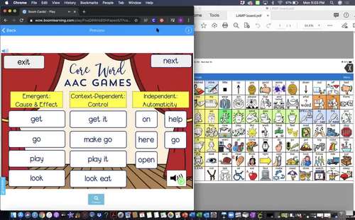 Leveled Core Word AAC Boom Cards™️ for Distance Learning by Speechie ...