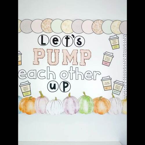 Fall Bulletin Board Shout Out | Kindness Bulletin | November Staff Morale