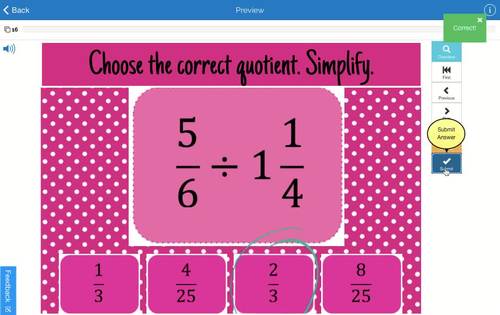 6th Grade Divide Fractions by Mixed Number Task Cards | 6.NS.A1 | BOOM ...