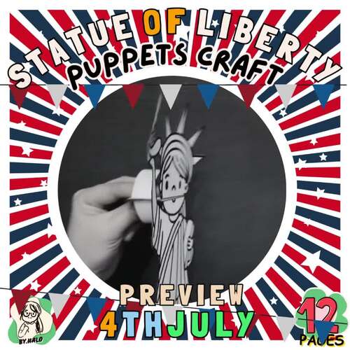Statue of Liberty Puppet Craft | 4th of July | Independence Day ...