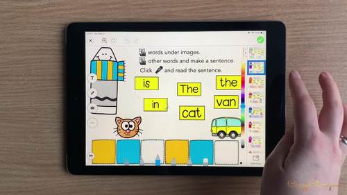Seesaw activities Phonics Sentences | Distance Learning by CrazyCharizma