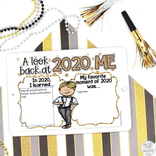 New Years 2021 Digital Resolutions In-Person & Digital Learning | TpT