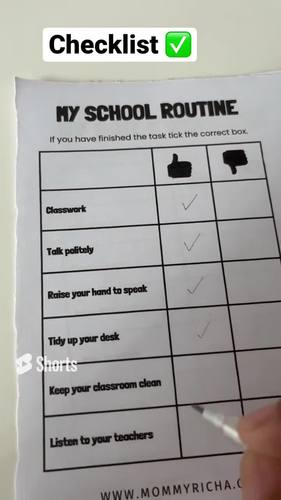 Daily Routine- Bathroom- Classroom-Afternoon and Clean up - Checklist
