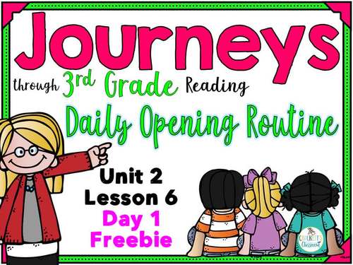 Journeys 3rd Grade Daily Routine, Unit 2 by Crockett's Classroom