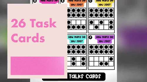 Math Task Cards | Subitizing Numbers to 10 by Serendipity Math Shop