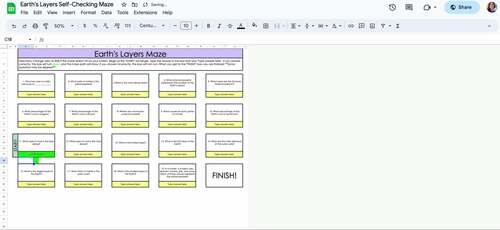 Earth's Layers Digital Self Checking Maze 6th Grade Science | TPT