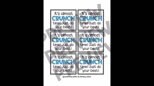 Testing Encouragement Candy Testing Gift Tags Motivational Testing Notes