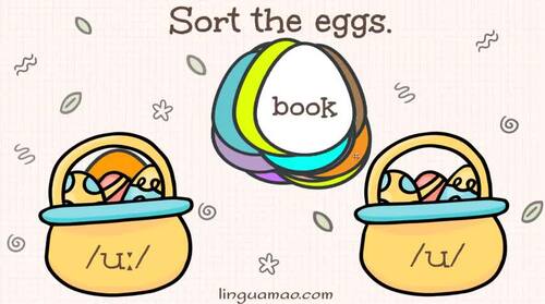 oo and oo Sound Digraph Phonics Digital Games Sorting. Easter by Linguamao ESL