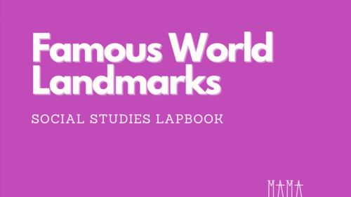 Around the World Famous Landmarks Social Studies Lapbook by ...
