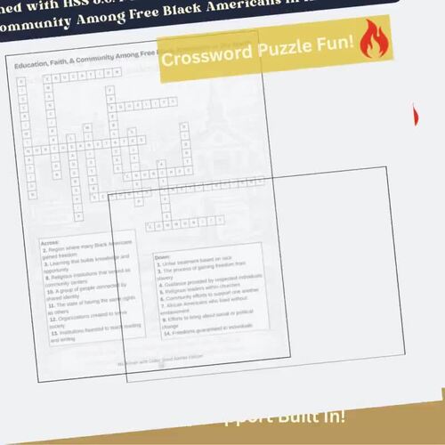 Advancements & Community Development by Free Blacks — Puzzle Pack HSS 8.6.4