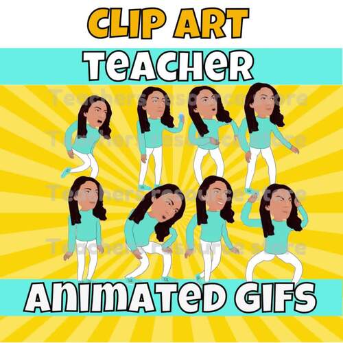 Teacher Clip Art {animated gifs} by Teachers Resource Store | TPT