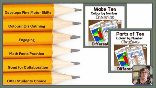 Christmas Differentiated Addition & Subtraction Within Ten Color-by ...