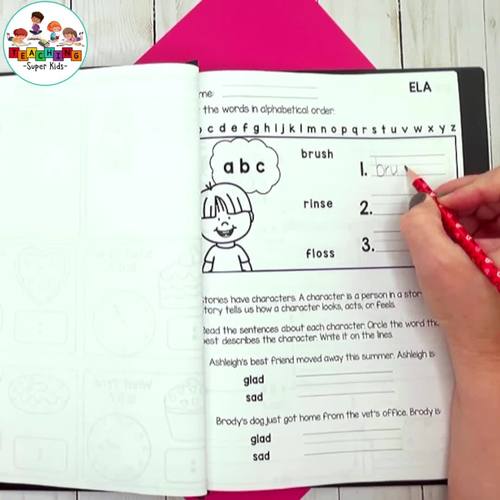 February Print and Go 2nd Grade No Prep by Teaching Superkids | TPT