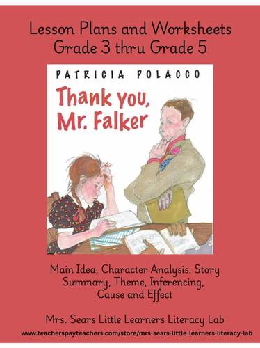 Thank You, Mr. Falker by Mrs. Sears Little Learners Literacy Lab