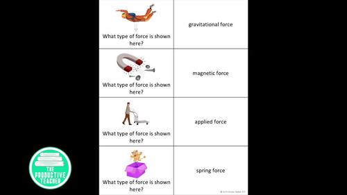 Forces Flashcards by The Productive Teacher | TPT