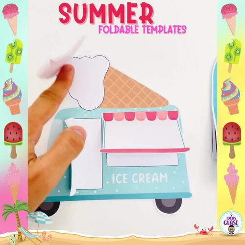 Foldable Summer writing crafts- creative and procedural writing | TPT