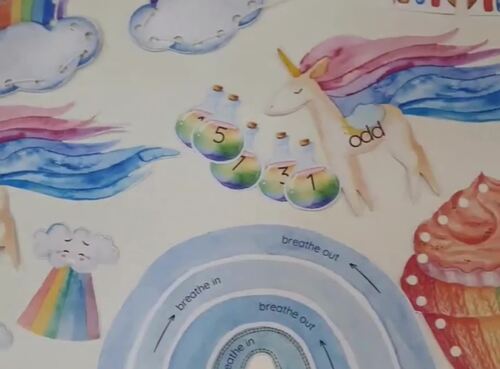 Rainbow Activity Pack, Unicorn Paper Doll Craft, Emotions, Unicorn Headband