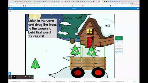 Build Christmas Tree Short Vowel CVC Words BOOM™ Cards | TPT