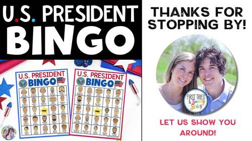 President BINGO | Printable Presidents' Day BINGO | US History Game ...