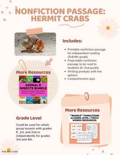 **BUNDLE** Summer Fun Nonfiction Passage, Writing Prompts ...