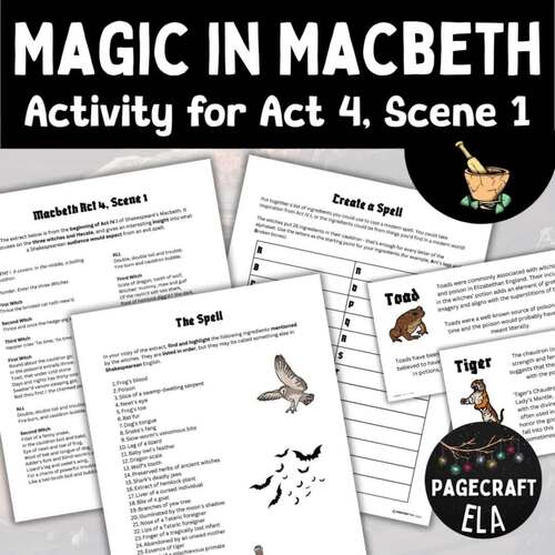 Macbeth Act 4, Scene 1 | Understanding the Spell | Witchcraft in ...