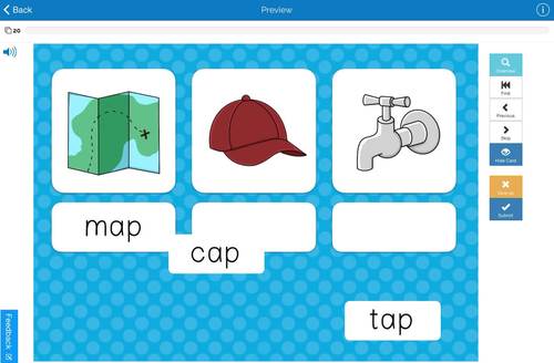 BOOM CARDS™: CVC Reading by word family by The Resource Elf | TpT