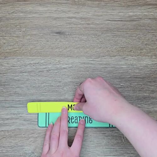 School Apple and Books Craft Template by Mollers Makes It | TPT