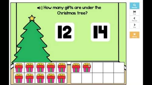 Christmas Counting to 20 Digital Task Boom Cards by KayBee's Korner