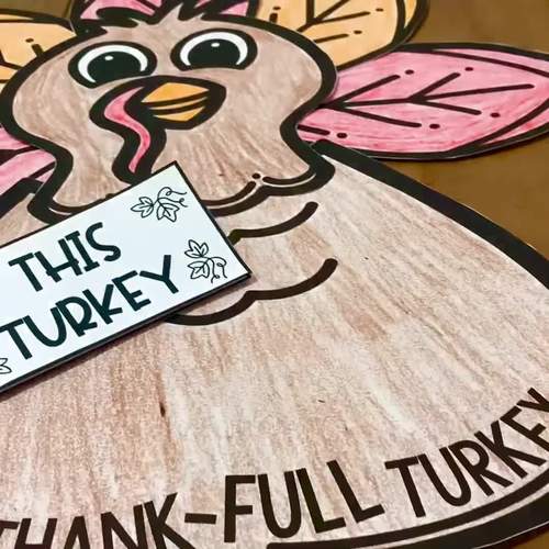 Thanksgiving Turkey Craft | The ThankFULL Turkey by The Viral Teacher