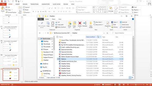 Spanish I Unit- Weather and Seasonal Activities with Stations Activity