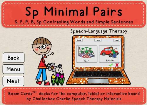 Sp Minimal Pairs Cluster Reduction Contrasting Words & Simple Sentences ...