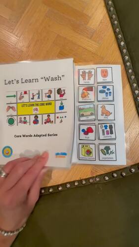 Let's Learn the Core Word "Wash" by Life Skills 2 Learn | TPT