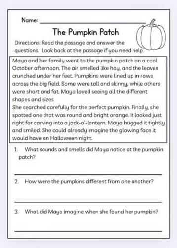 Halloween Reading Comprehension Passages with Activities by ...