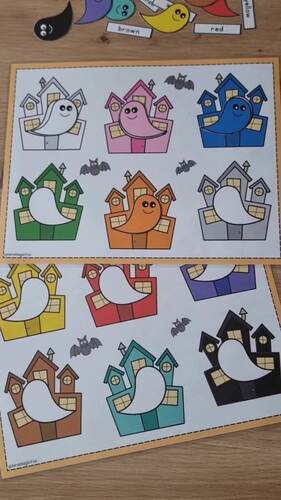 Color Matching Haunted House | Halloween Color Activity by Mrs Magic Fox