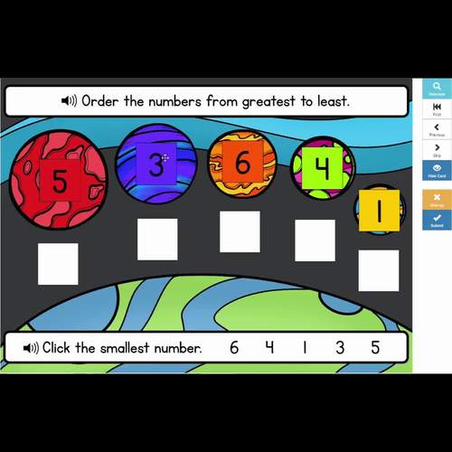 Differentiated First Grade Math Boom Cards - Ordering Numbers 0-120