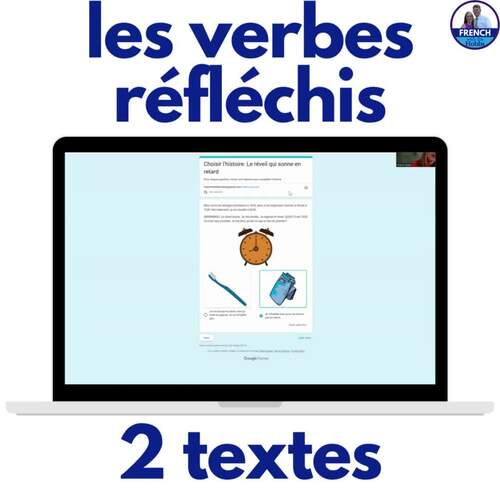 French Reflexive Verbs Present Tense Reading Comprehension verbes réfléchis