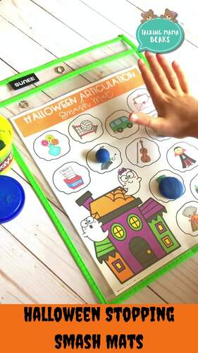 Halloween Stopping Smash Mats by Talking Mama Bears | TPT