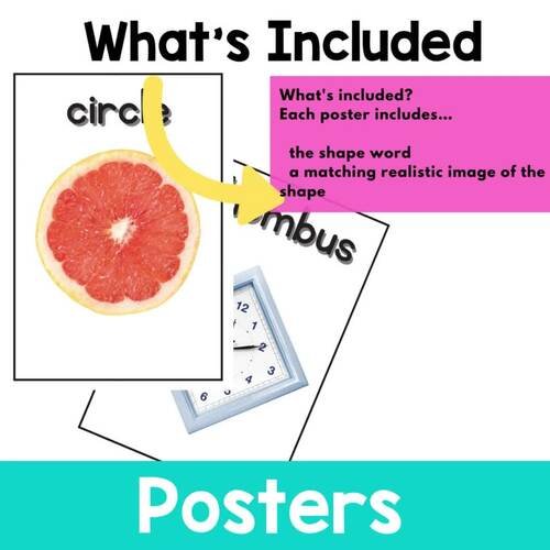 Shapes Posters - Posters with Realistic Pictures of Shapes | TPT