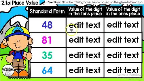 SOL 2.1 Number Sense Assessments - Google Slides - Distance Learning