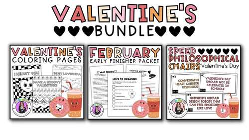 AVID Valentine's Day Digital and Printable Activities Bundle by AVID Nerds