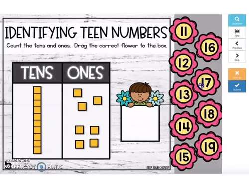 Teen Numbers Boom Cards Bundle - Distance Learning by Keep Your Chin Up