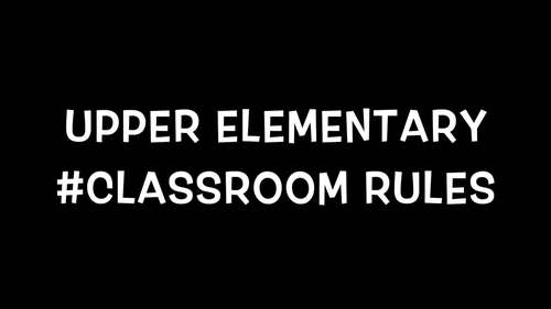 Upper Elementary Classroom Rules Lined Paper Theme | TpT