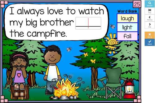 3rd Grade Sight Word Sentences | BOOM Cards | Digital Task Cards
